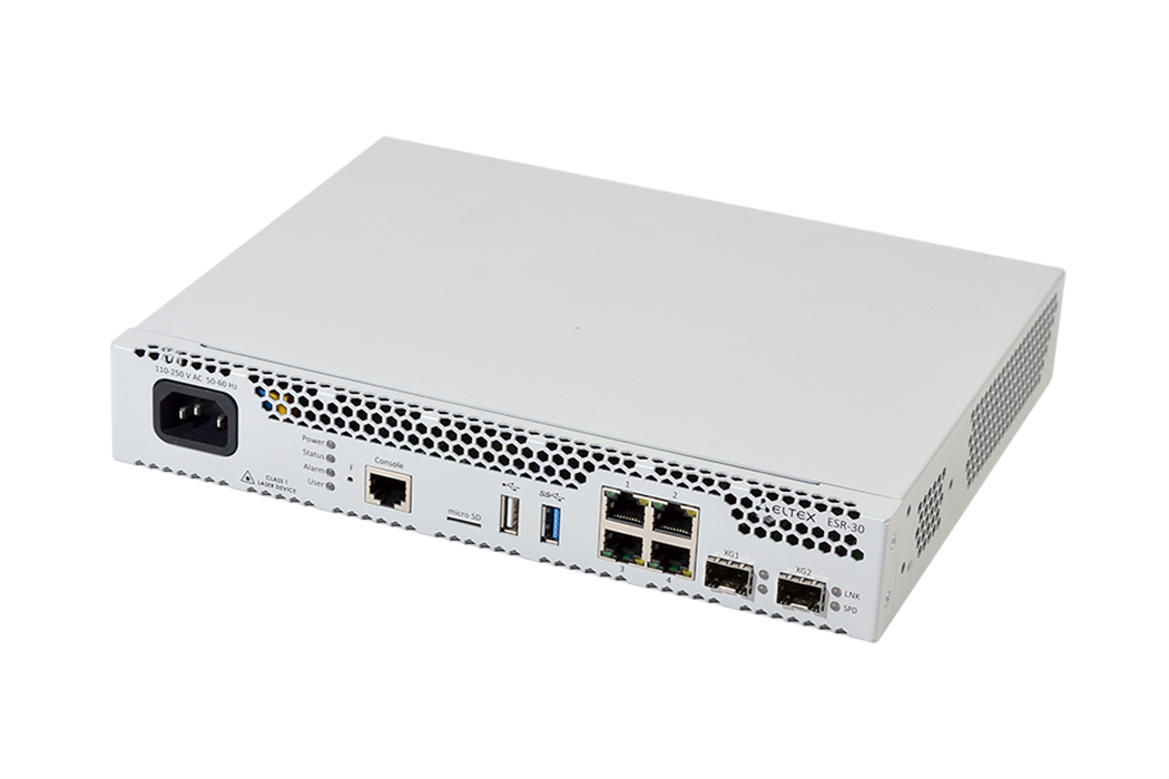 ESR-30 FSTEC | Межсетевой экран Eltex 4 порта 1G, 2х10G (SFP+), Firewall Perfomance 3,6 Гбит/с ...