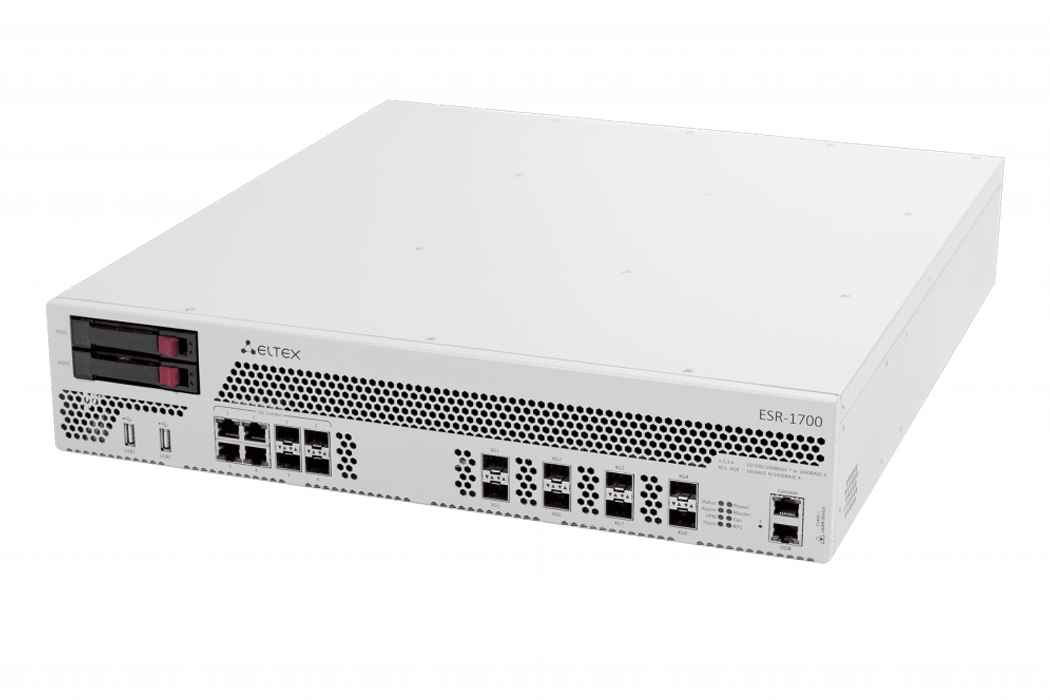 ESR-1700 | Маршрутизатор Eltex 4хcombo-порта 1G, 8х10G (SFP+), Firewall Perfomance 24,2 Гбит/с ...