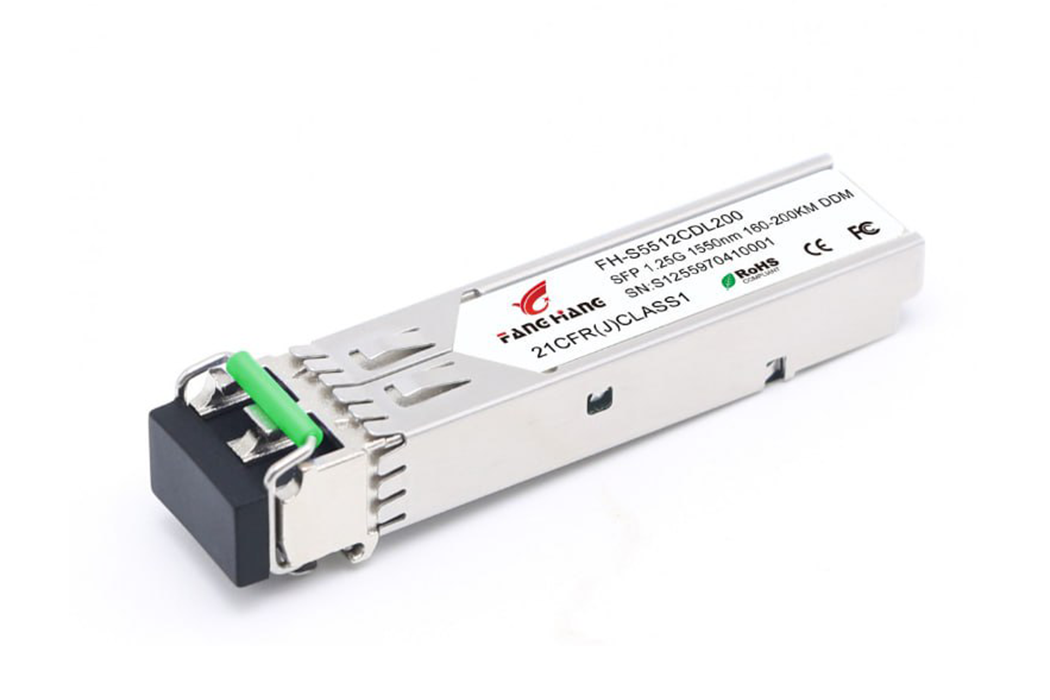 FH-S5512CDL200, 200 км SFP модуль 1.25G, 2 волокна, 1550 нм, DDM, LC ...