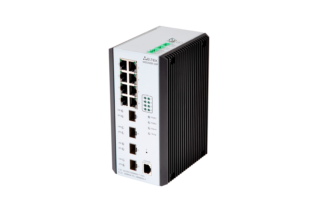 MES3500I-10P | Промышленный коммутатор Eltex 8 портов 1G PoE/PoE+, 4 порта 1G (SFP) — Купить с ...