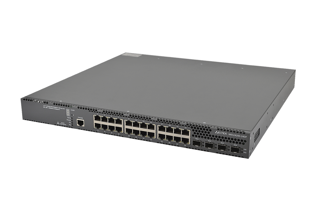 MES2420D-24DP | Коммутатор Eltex 24 порта 2.5G PoE/PoE+, 4 порта 10G (SFP+) — Купить с гарантией ...