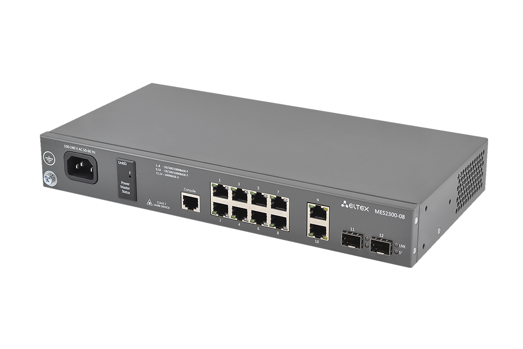 MES2300-08 | Коммутатор Eltex 10 портов 1G, 2 порта 1G (SFP) — Купить с гарантией в «Элтекс ...